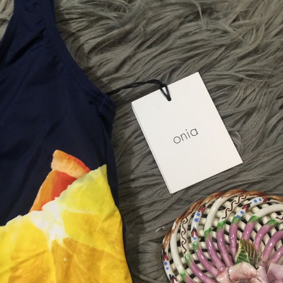 Onia | Swim | Onia Kelly Swimwear Onepiece Suit Orange Slice | Poshmark